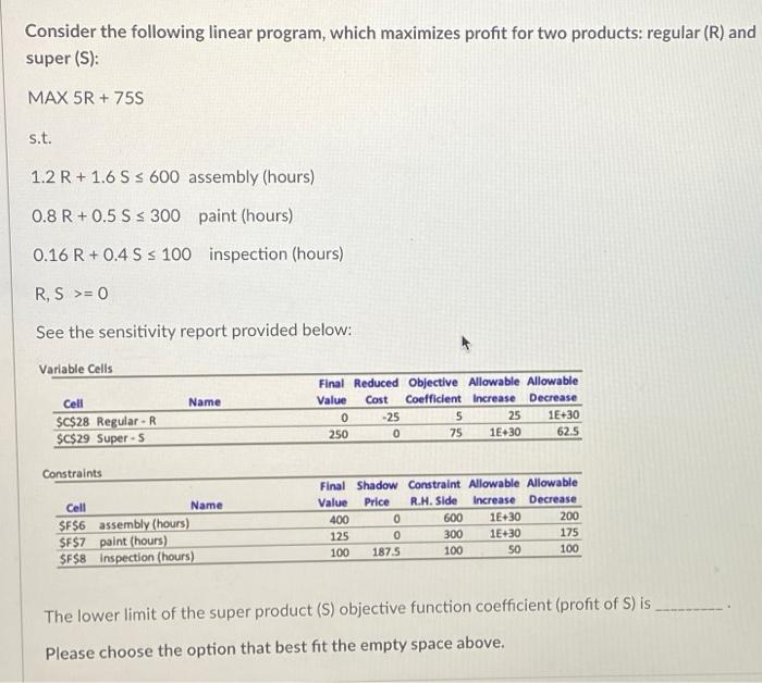Solved options a. 10.8b. 120c. 12.5d. it is "infinity" so | Chegg.com