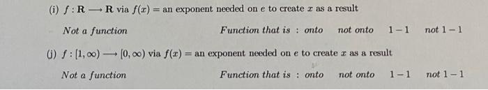 Solved Determine whether or not its a function. If its a | Chegg.com