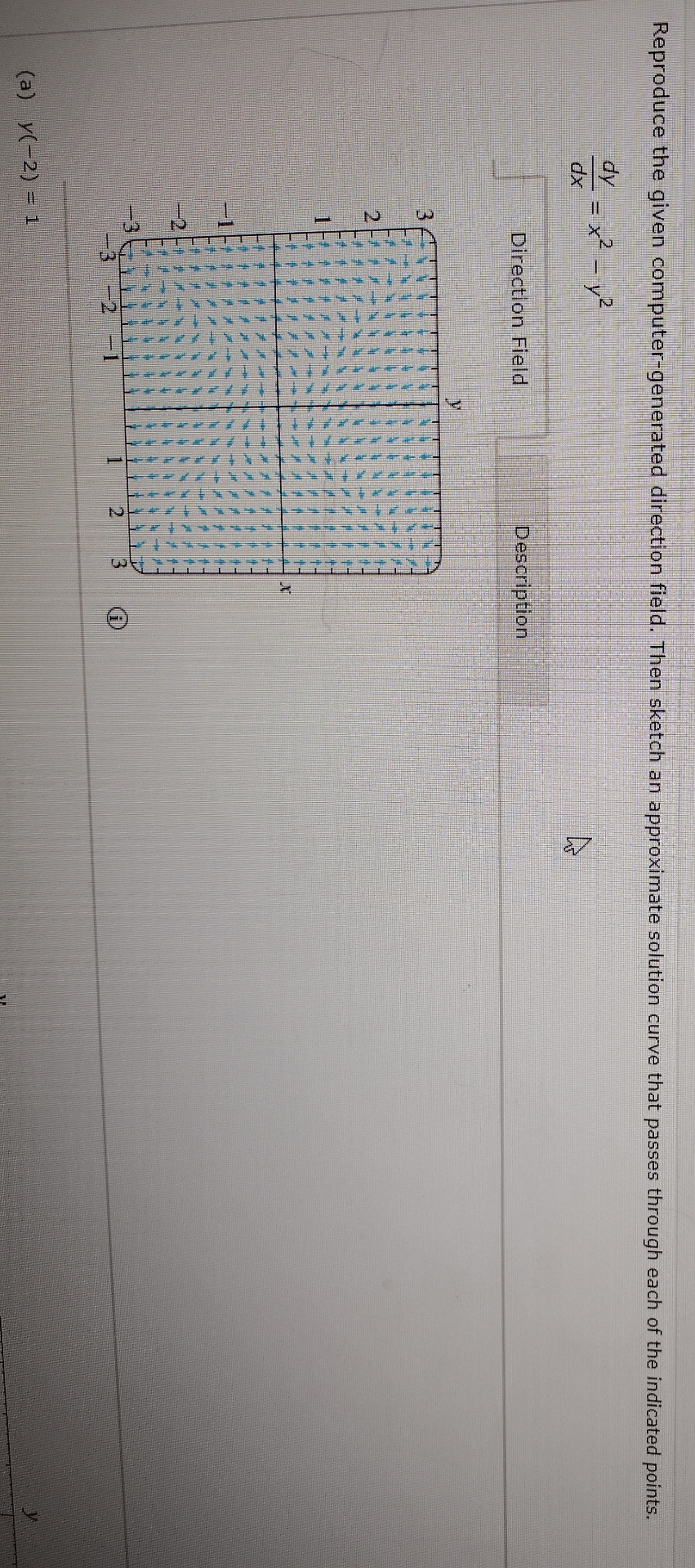 Reproduce the given computer-generated direction | Chegg.com