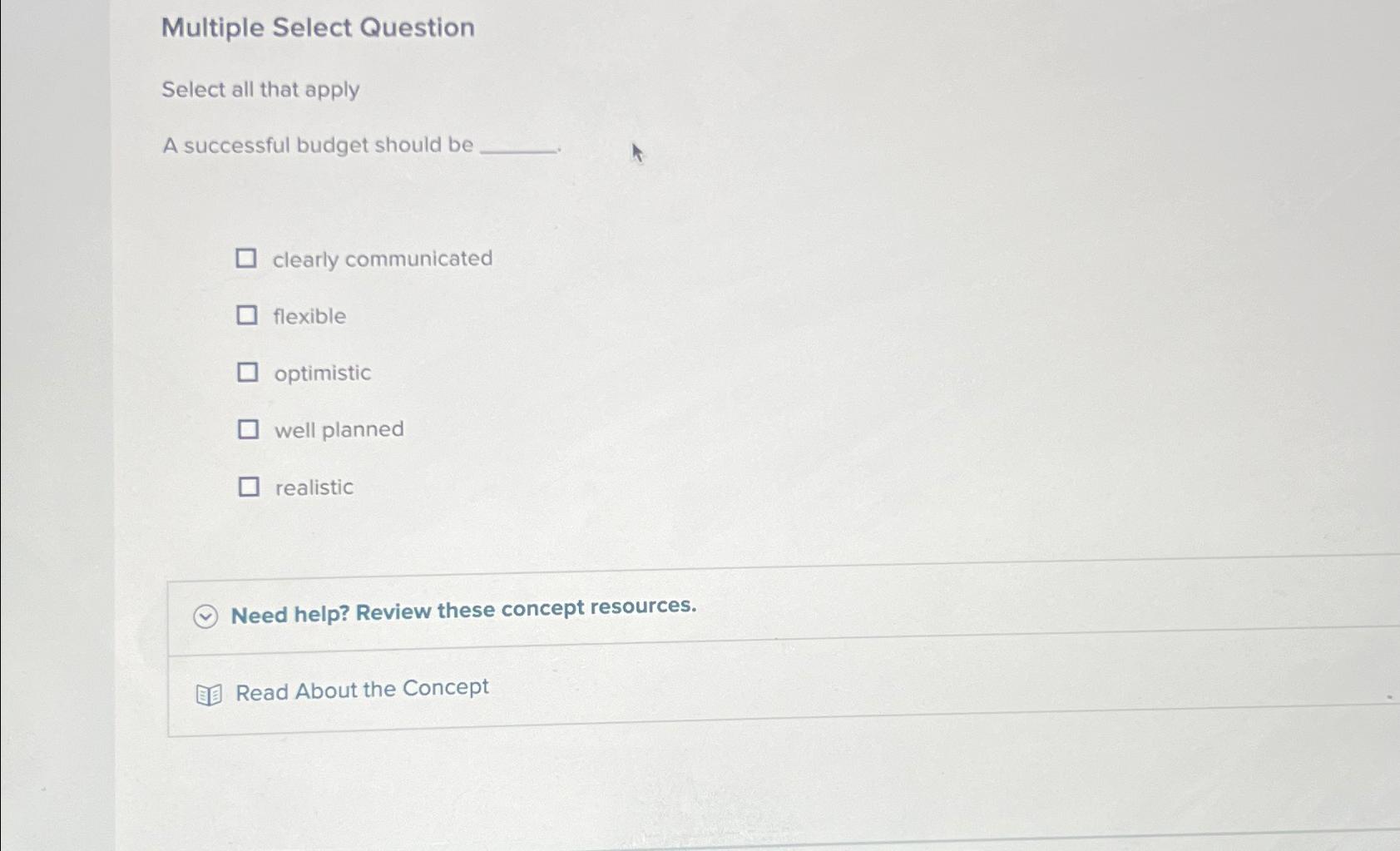 Solved Multiple Select Questionselect All That Applya