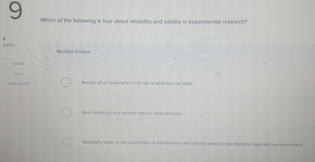 Solved Which of the following is true about reliability and | Chegg.com