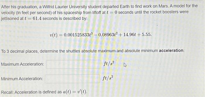 Solved After his graduation, a Wilfrid Laurier University | Chegg.com