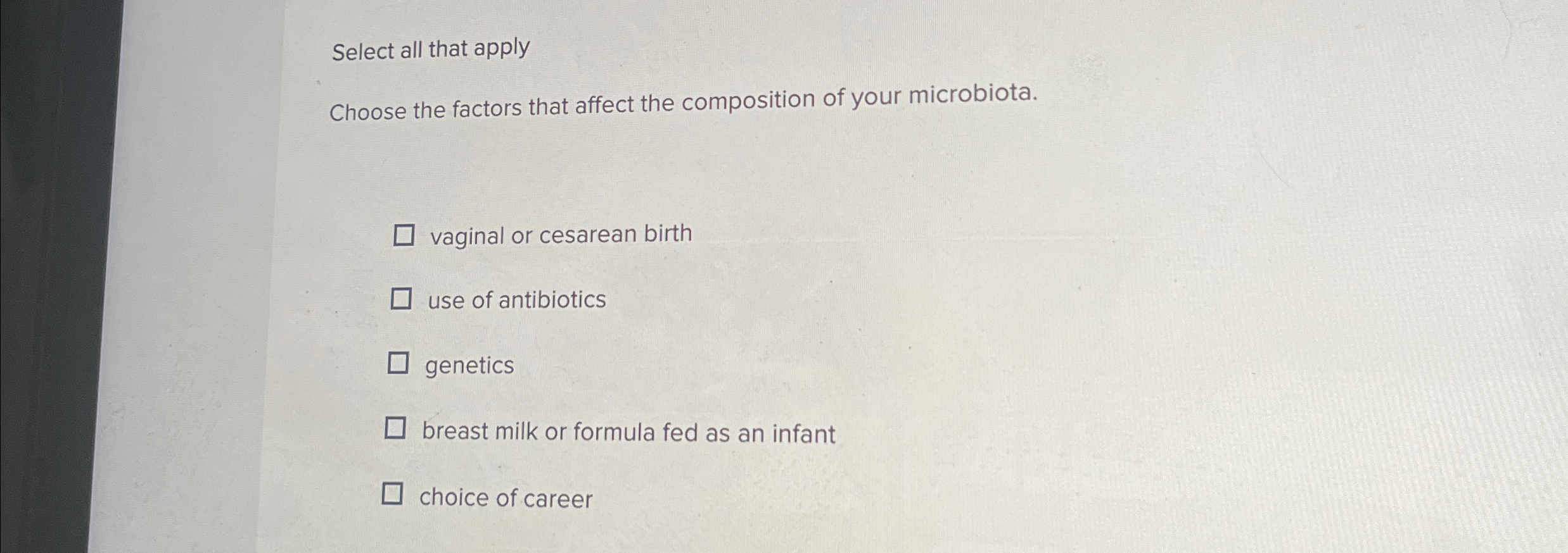 Solved Select all that applyChoose the factors that affect | Chegg.com