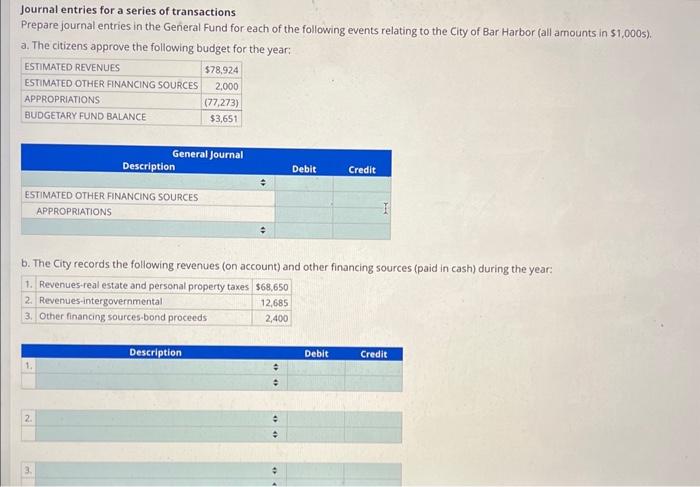 Solved Journal entries for a series of transactions Prepare | Chegg.com