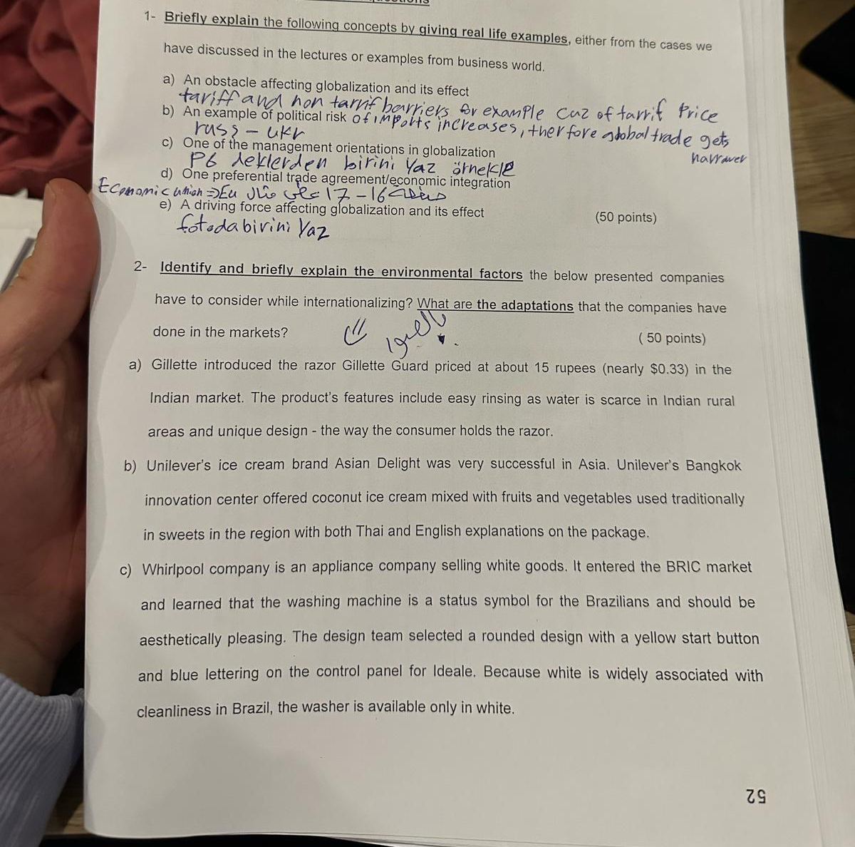 Solved 1- ﻿Briefly explain the following concepts by giving | Chegg.com