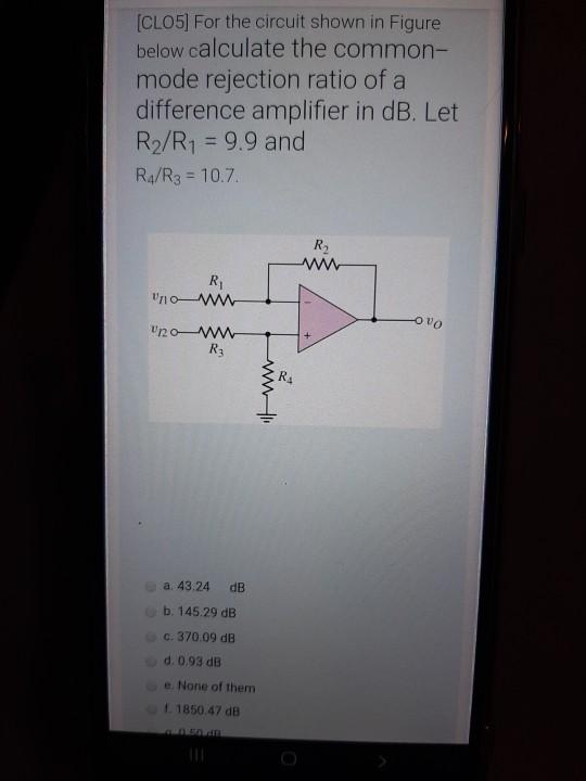 Solved (CLO5] For the circuit shown in Figure below | Chegg.com