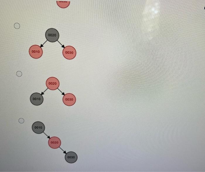 Solved 0010 0020 0030 Is this Tree a valid Red Black Tree, | Chegg.com