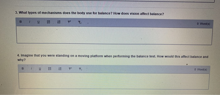 Solved 3. What types of mechanisms does the body use for | Chegg.com