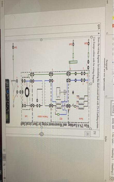 Solved B Write the procedure for measuring Zs (Earth Fault | Chegg.com