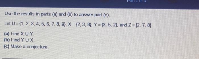 Solved Use the results in parts (a) and (b) to answer part | Chegg.com