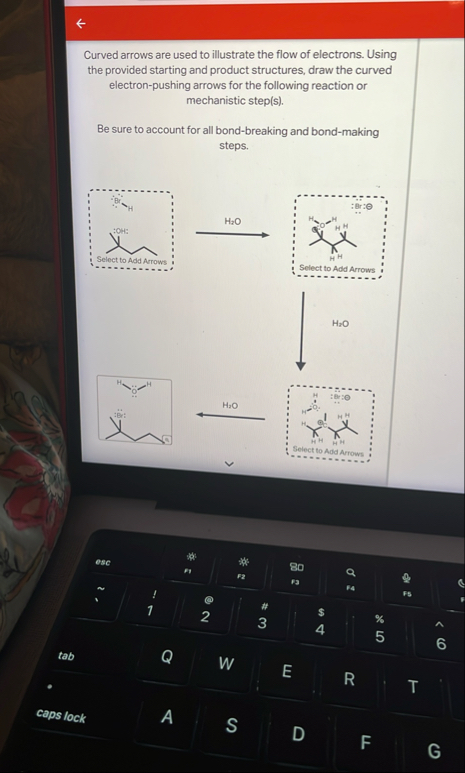 Solved Curved arrows are used to illustrate the flow of | Chegg.com