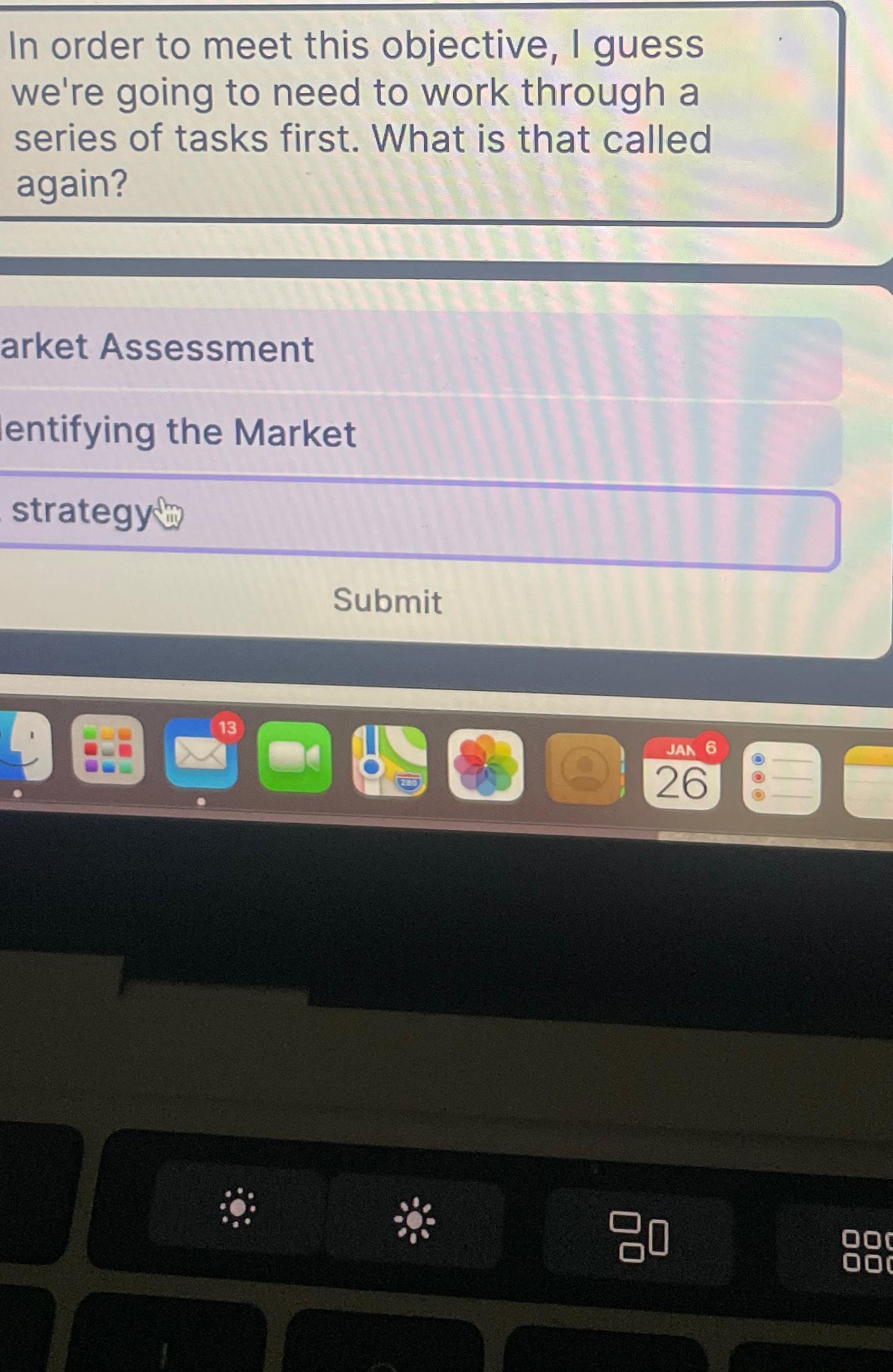 Solved In order to meet this objective, I guess we're going | Chegg.com