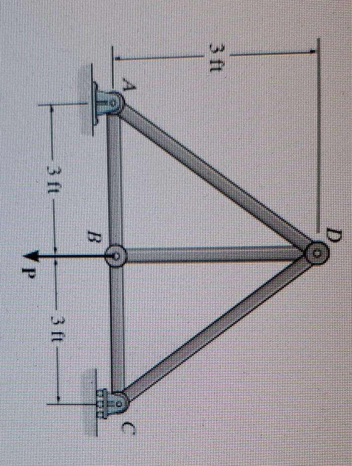 Solved The members are pin connected. Member AD is A992 | Chegg.com