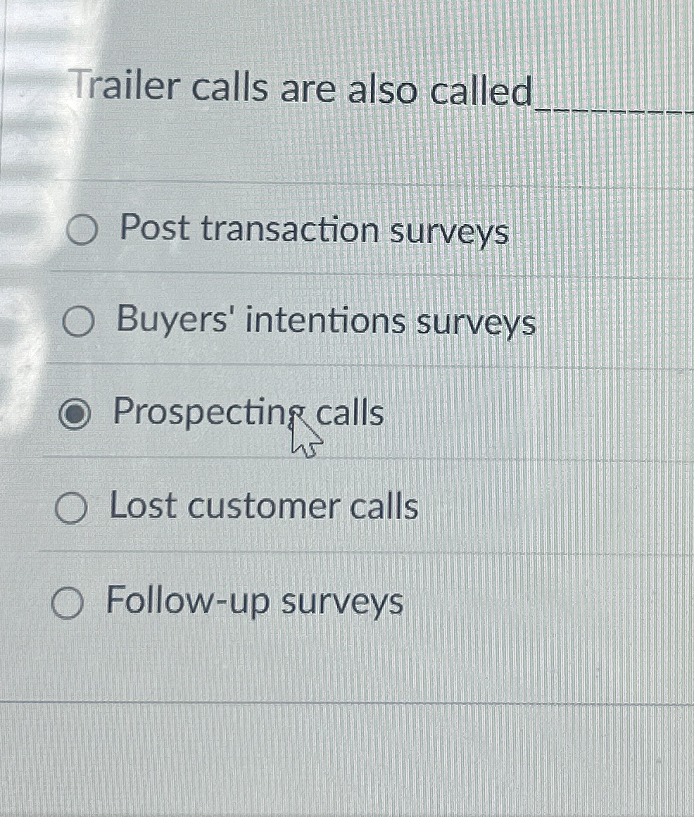 Solved Trailer calls are also called q,Post transaction | Chegg.com