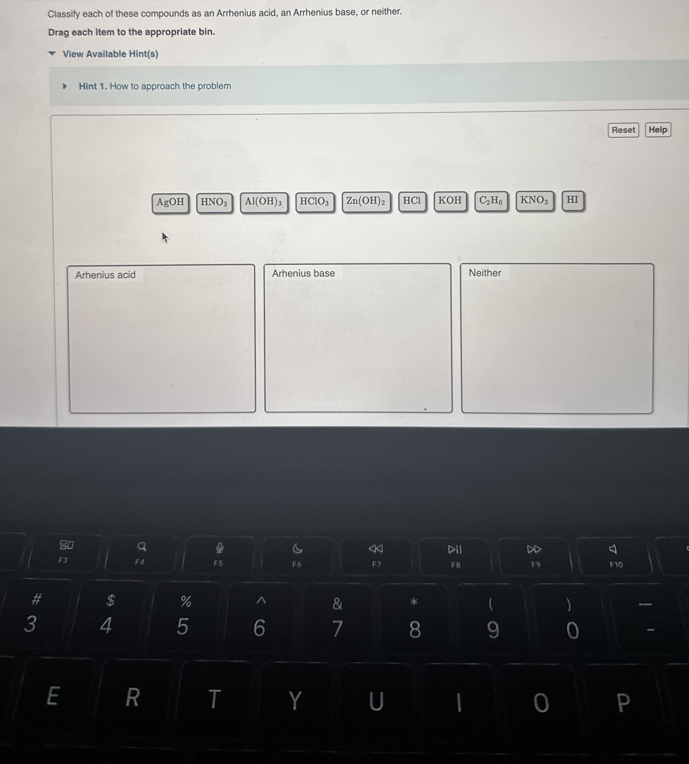 Solved Classify each of these compounds as an Arrhenius | Chegg.com