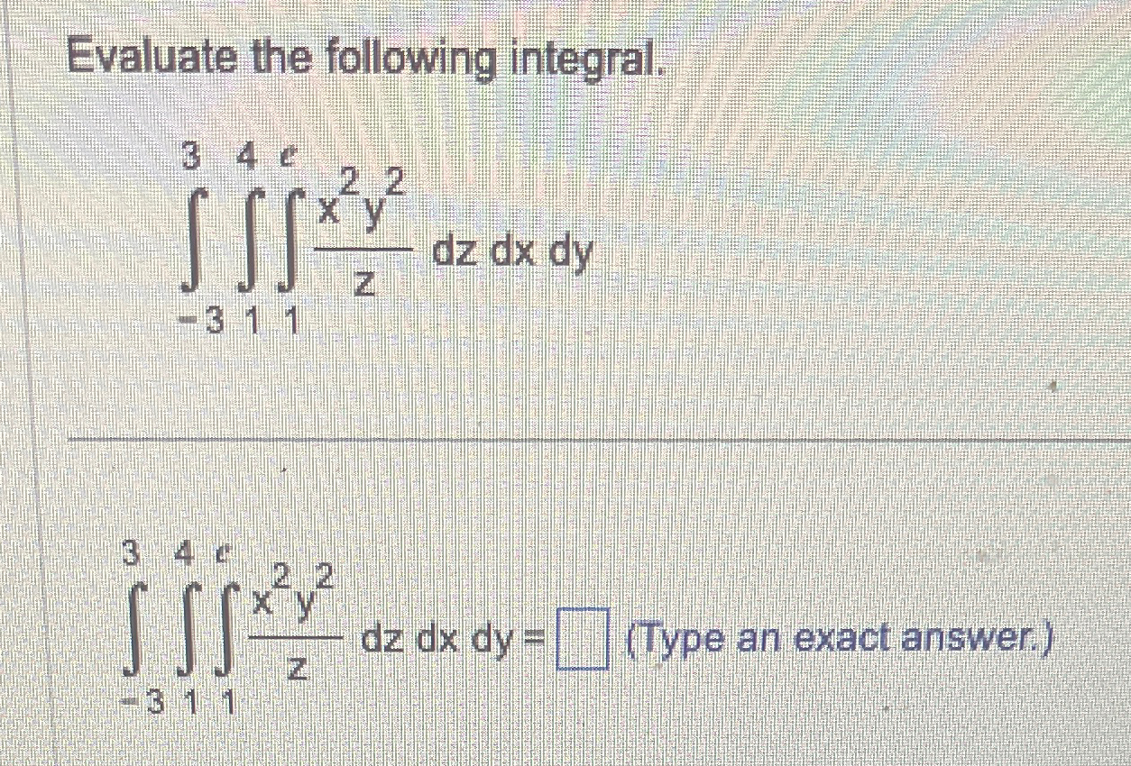 Evaluate the following | Chegg.com Evaluate the following | Chegg.com