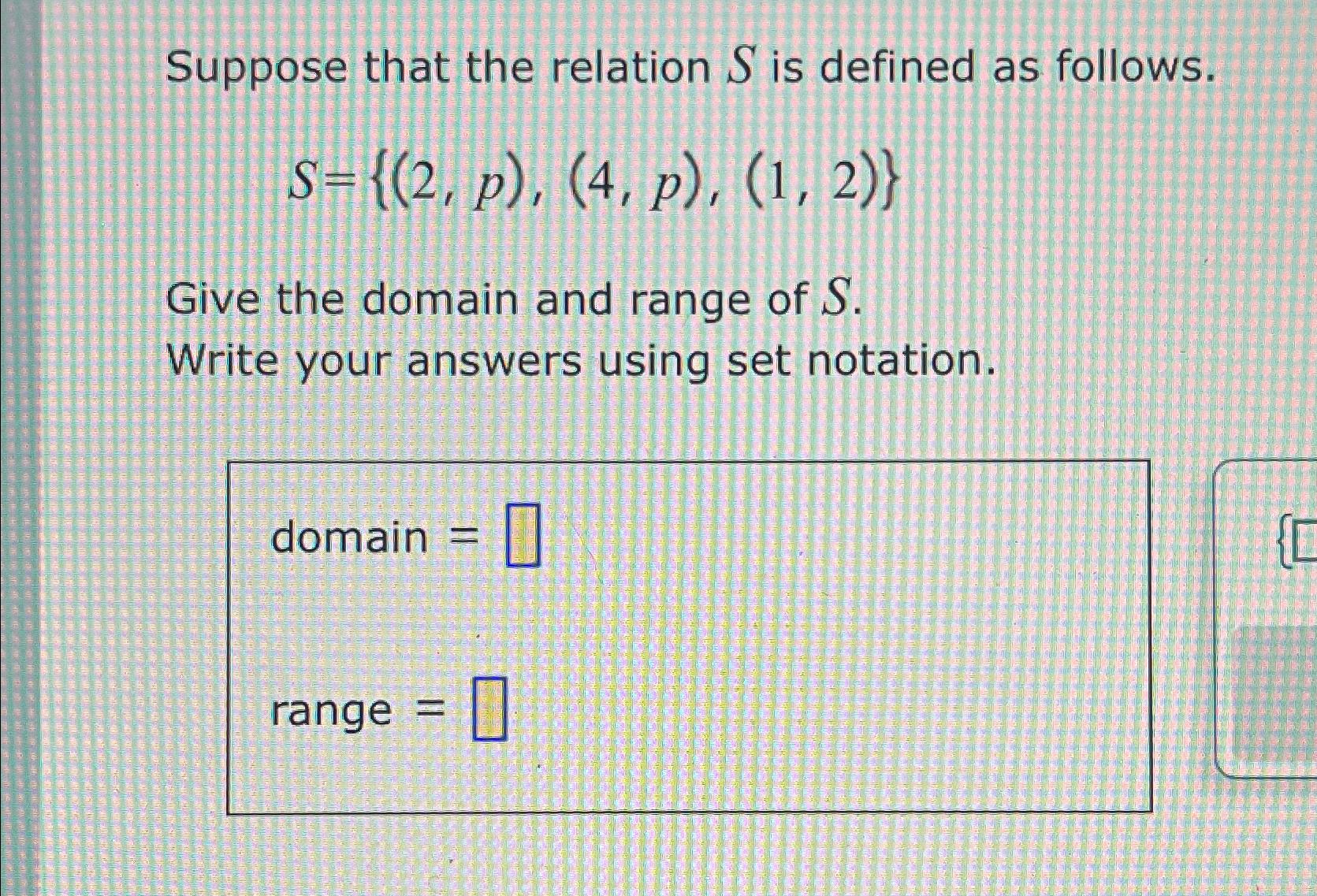 Solved Suppose that the relation S ﻿is defined as | Chegg.com