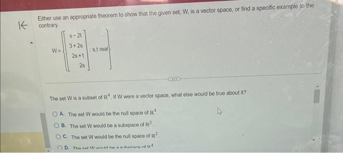 Solved Either use an appropriate theorem to show that the | Chegg.com