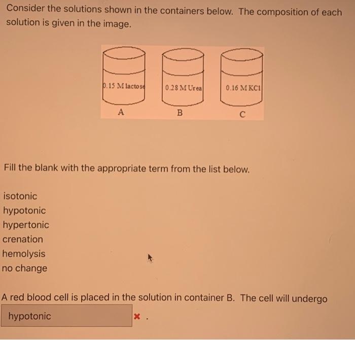 Solved Consider the solutions shown in the containers below. | Chegg.com