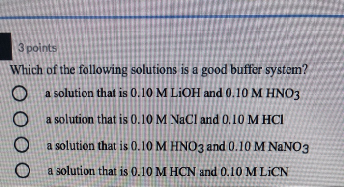 Solved 3 points Which of the following solutions is a good | Chegg.com