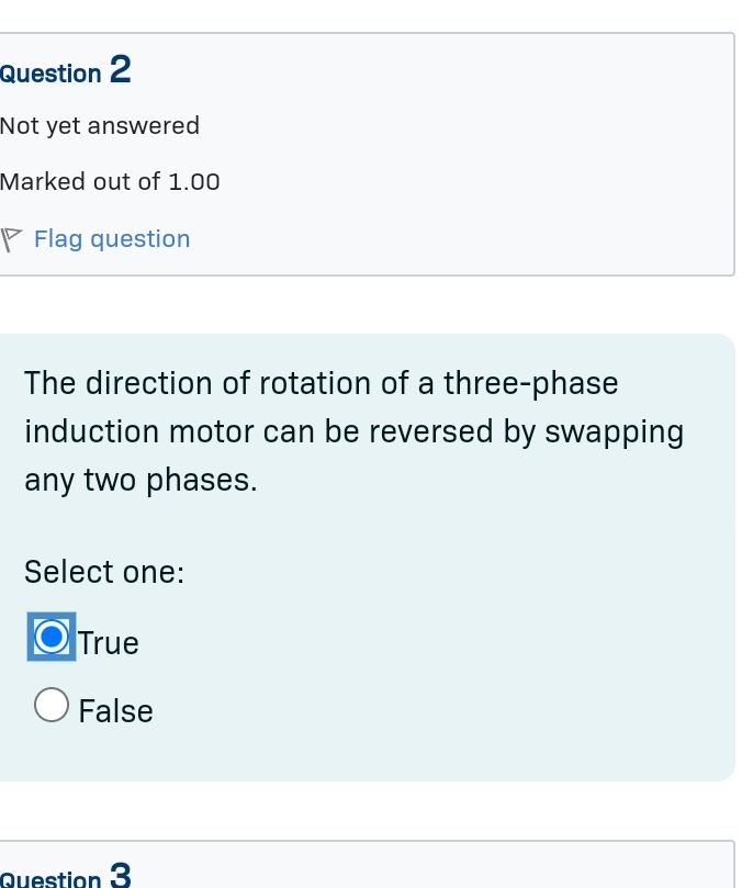 Solved Question 2Not yet answeredMarked out of 1.00Flag | Chegg.com