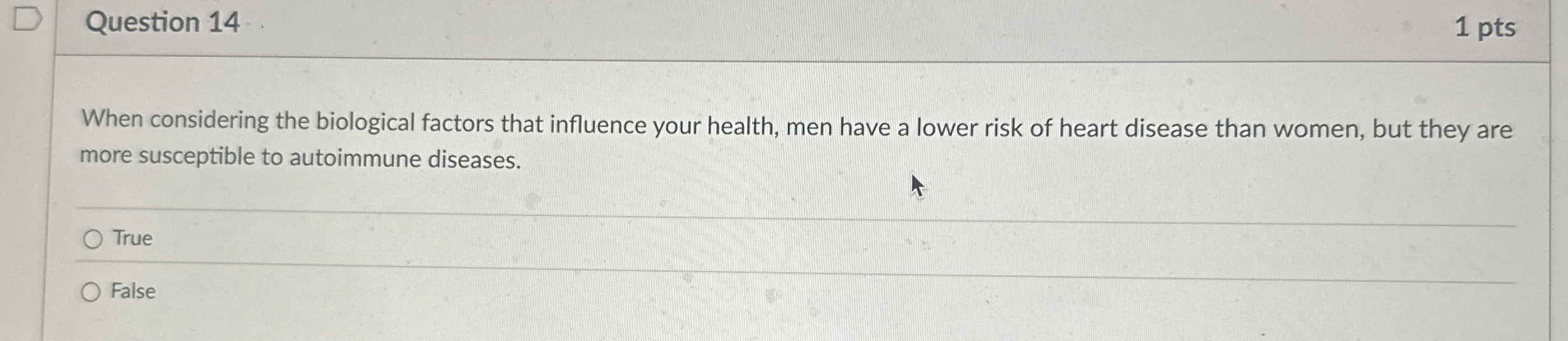Solved Question 141 ﻿ptsWhen considering the biological | Chegg.com