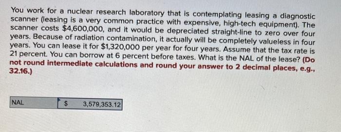 Solved You work for a nuclear research laboratory that is | Chegg.com