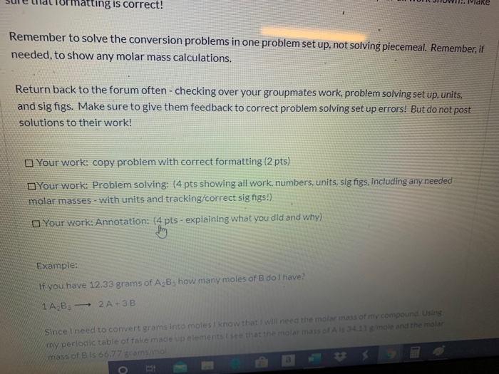 Solved natting is correct! Remember to solve the conversion | Chegg.com
