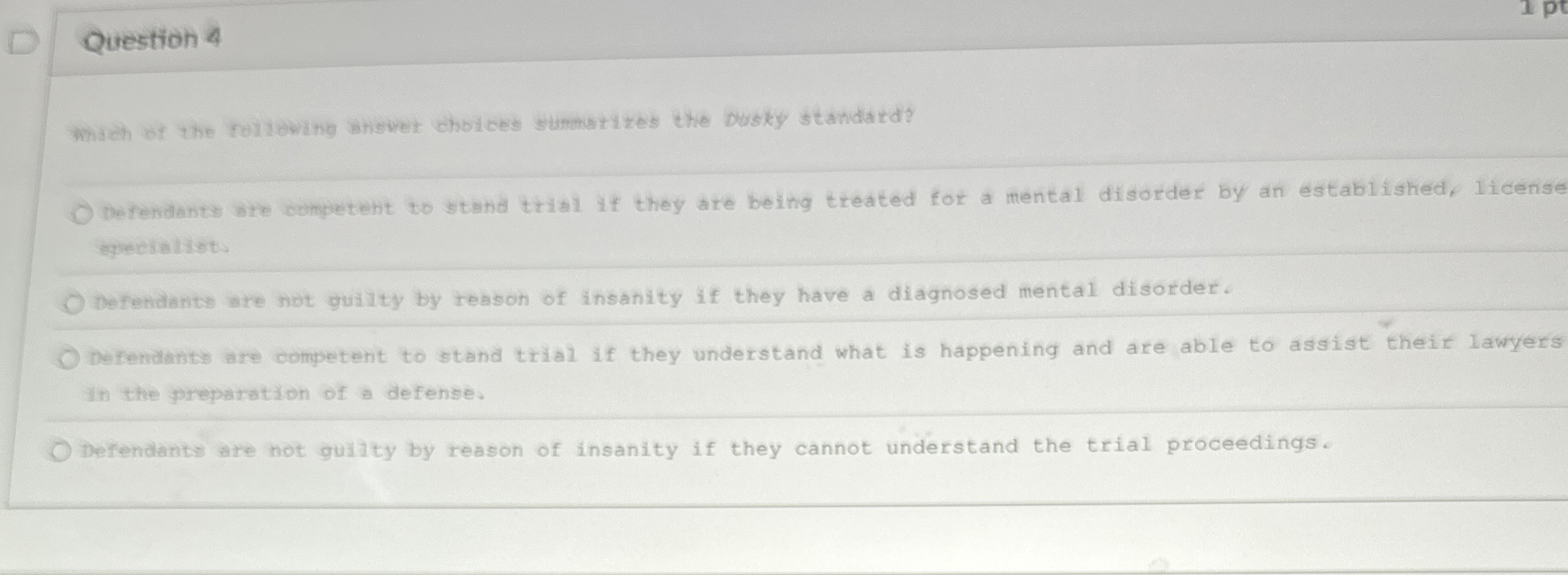 Solved Question 4Whach of the rollowing atisvet cholces | Chegg.com