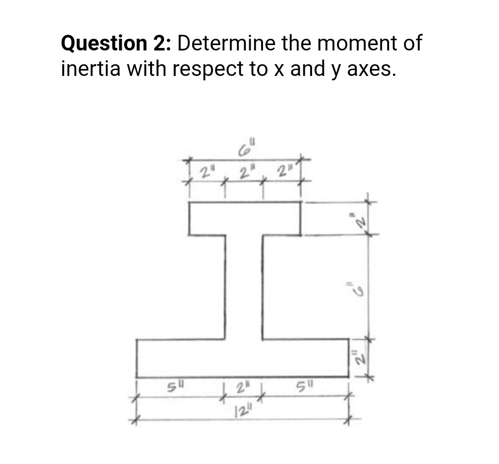 Solved Question 1: Find the centroid of the following cross | Chegg.com
