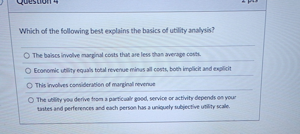 Solved Which of the following best explains the basics of | Chegg.com