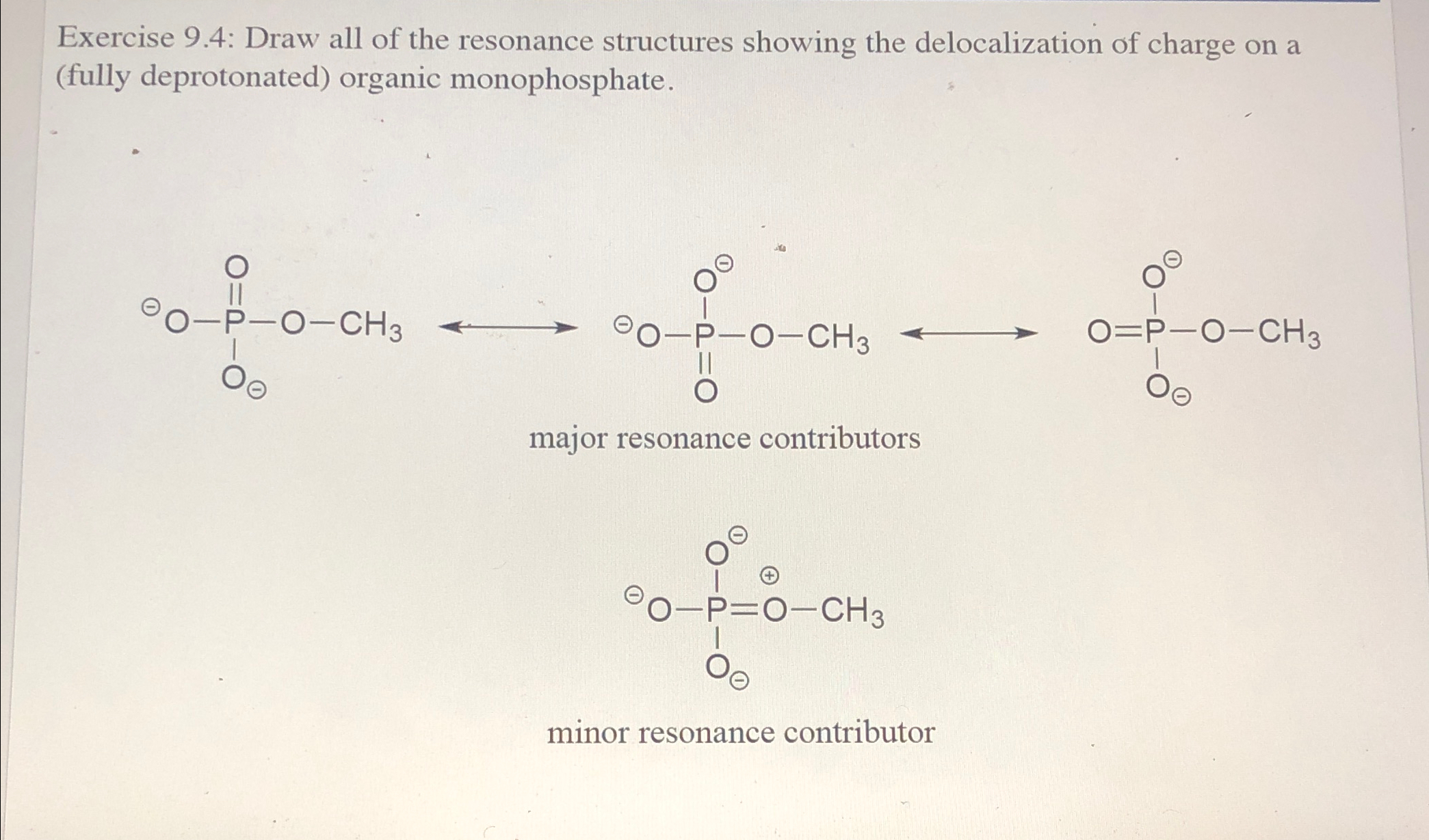 Solved Exercise 9.4: Draw all of the resonance structures | Chegg.com