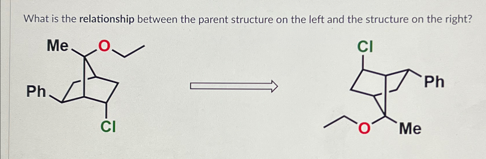 Solved What is the relationship between the parent structure | Chegg.com