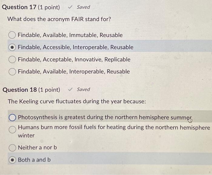 Solved What does the acronym FAIR stand for? Findable, | Chegg.com