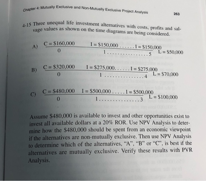 Solved Mutually Exclusive and Non-Mutually Exclusive Project | Chegg.com