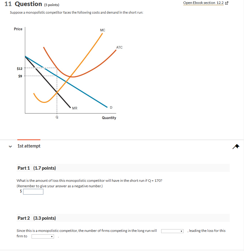 Solved 1st attempt Part 1 (1.7 ﻿points) ﻿What is the amount | Chegg.com