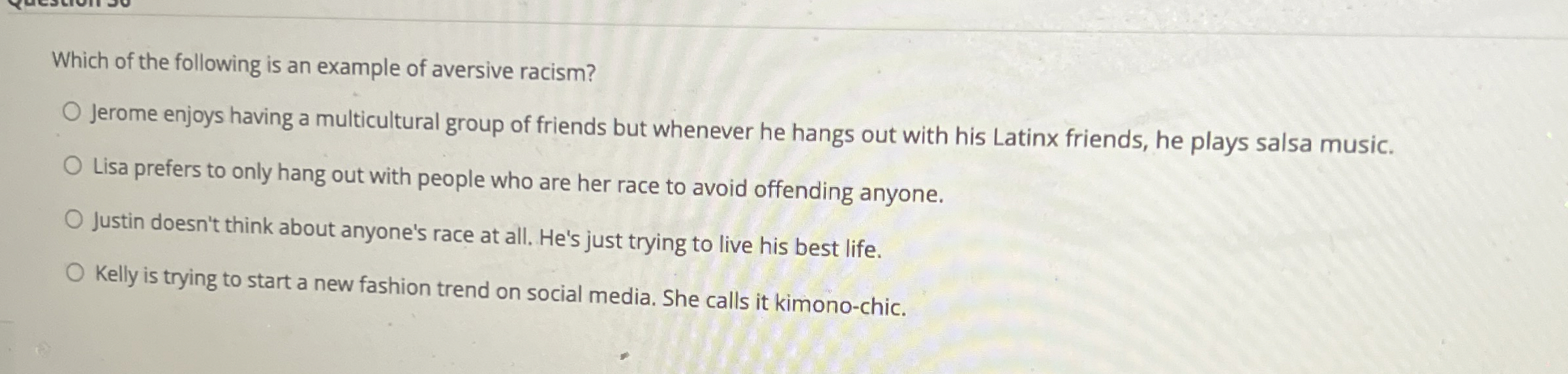 Solved Which of the following is an example of aversive | Chegg.com