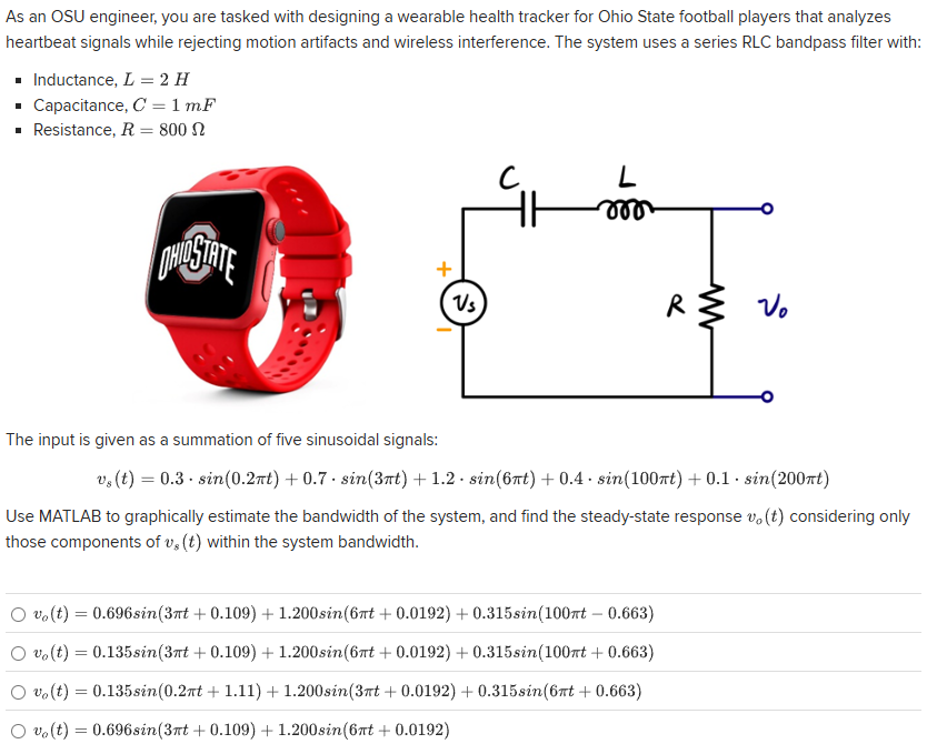 As an ﻿OSU engineer, you are tasked with designing a | Chegg.com