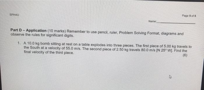 Solved Part C - Communication (6 + 2 marks for problem | Chegg.com