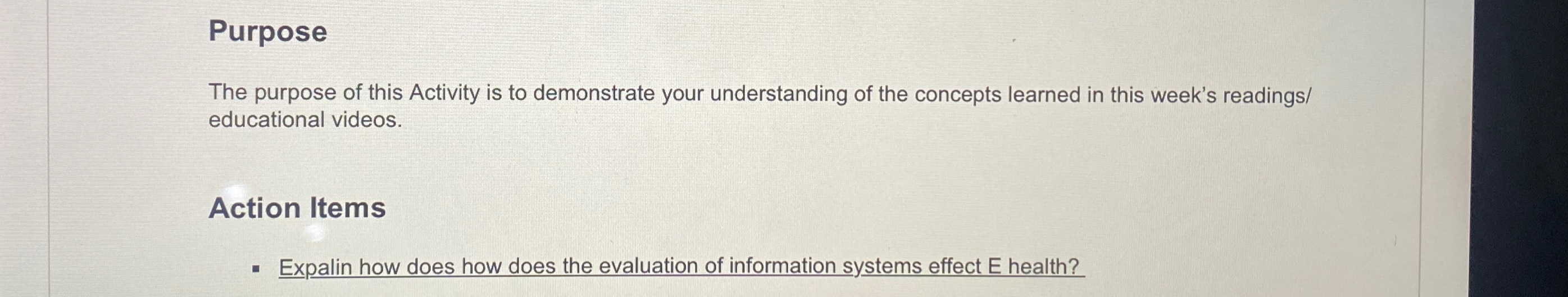 Solved PurposeThe purpose of this Activity is to demonstrate | Chegg.com
