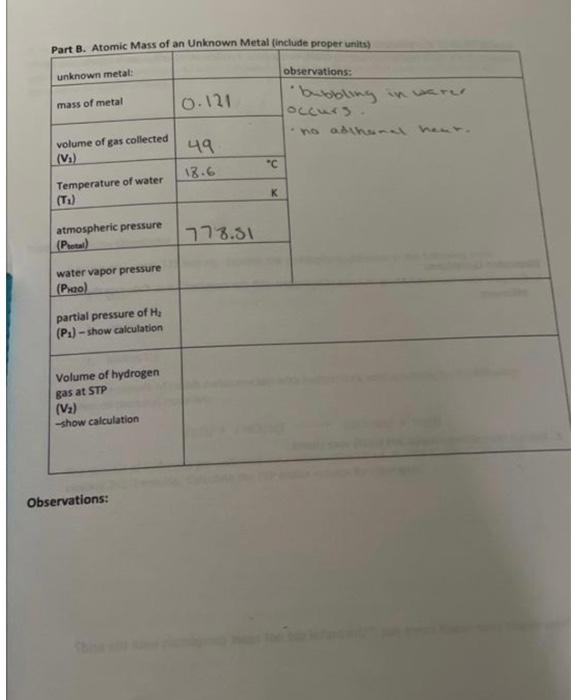 Solved Observations: | Chegg.com