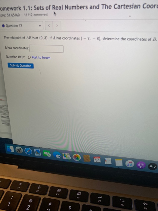 Solved Omework 11 Sets Of Real Numbers And The Cartesian 8283