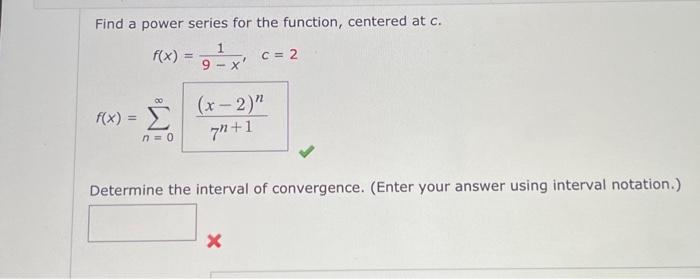 Solved Find a power series for the function, centered at \\( | Chegg.com