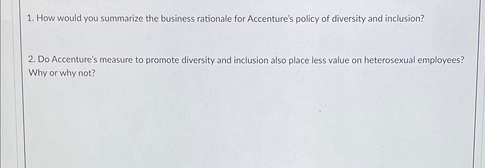 Solved How would you summarize the business rationale for | Chegg.com