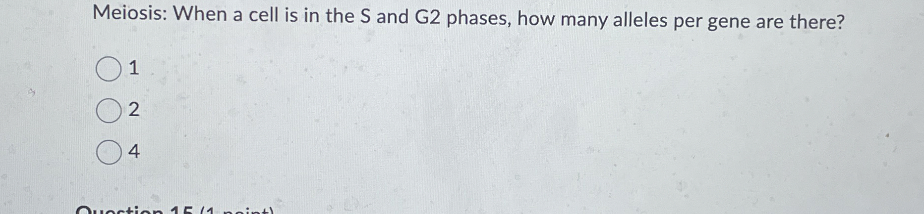 Solved Meiosis: When a cell is in the S ﻿and G2 ﻿phases, how | Chegg.com