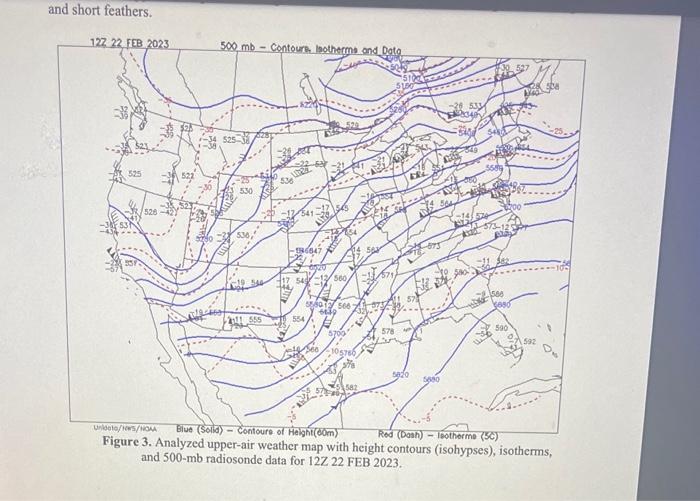 Solved Figure 1. Analyzed surface weather map with isobars, | Chegg.com