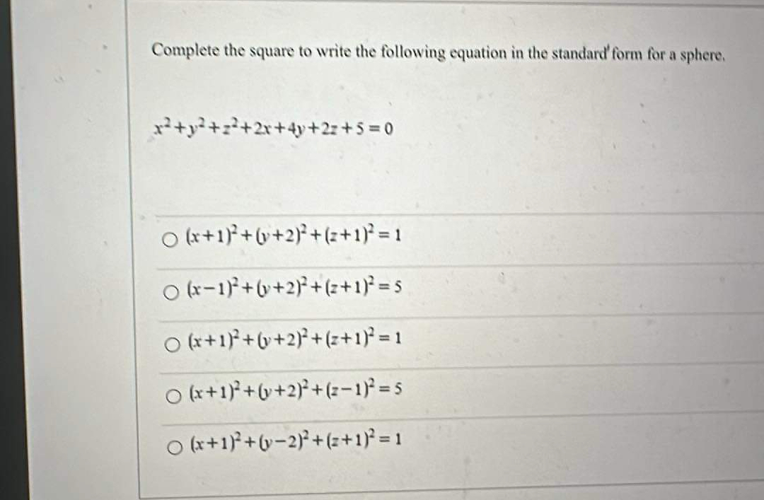 Solved Complete the square to write the following equation | Chegg.com
