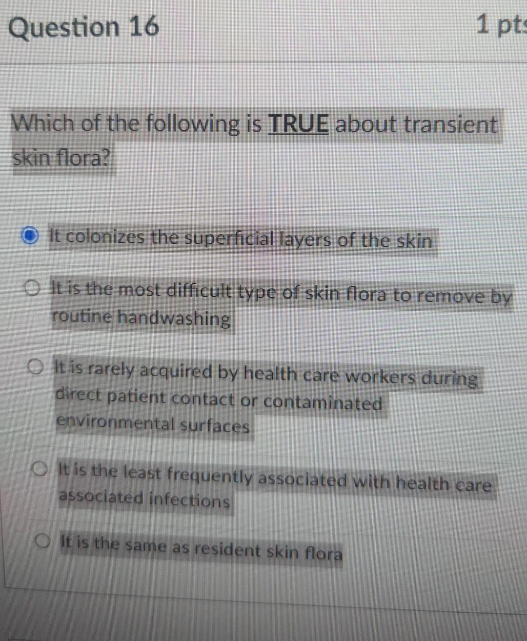 Solved Question 16Which of the following is TRUE about | Chegg.com