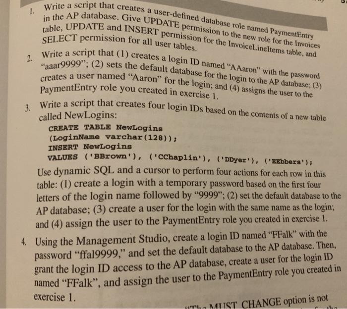 Solved 1. Write a script that creates a user-defined | Chegg.com Solved 1. Write a script that creates a user-defined | Chegg.com
