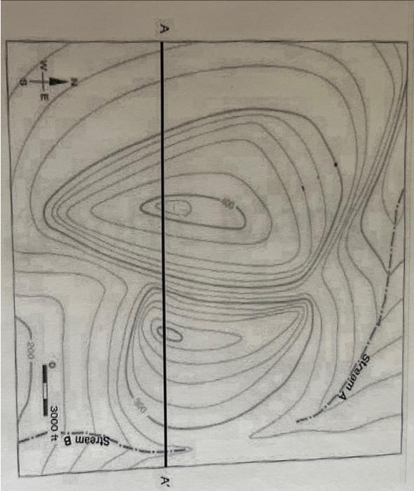 Solved Create a topographic profile across the two drumlins | Chegg.com